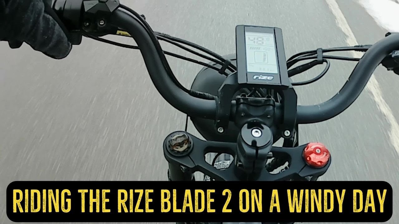 Riding the Rize Blade 2 eBike Electric Bike on a Windy Day During ...