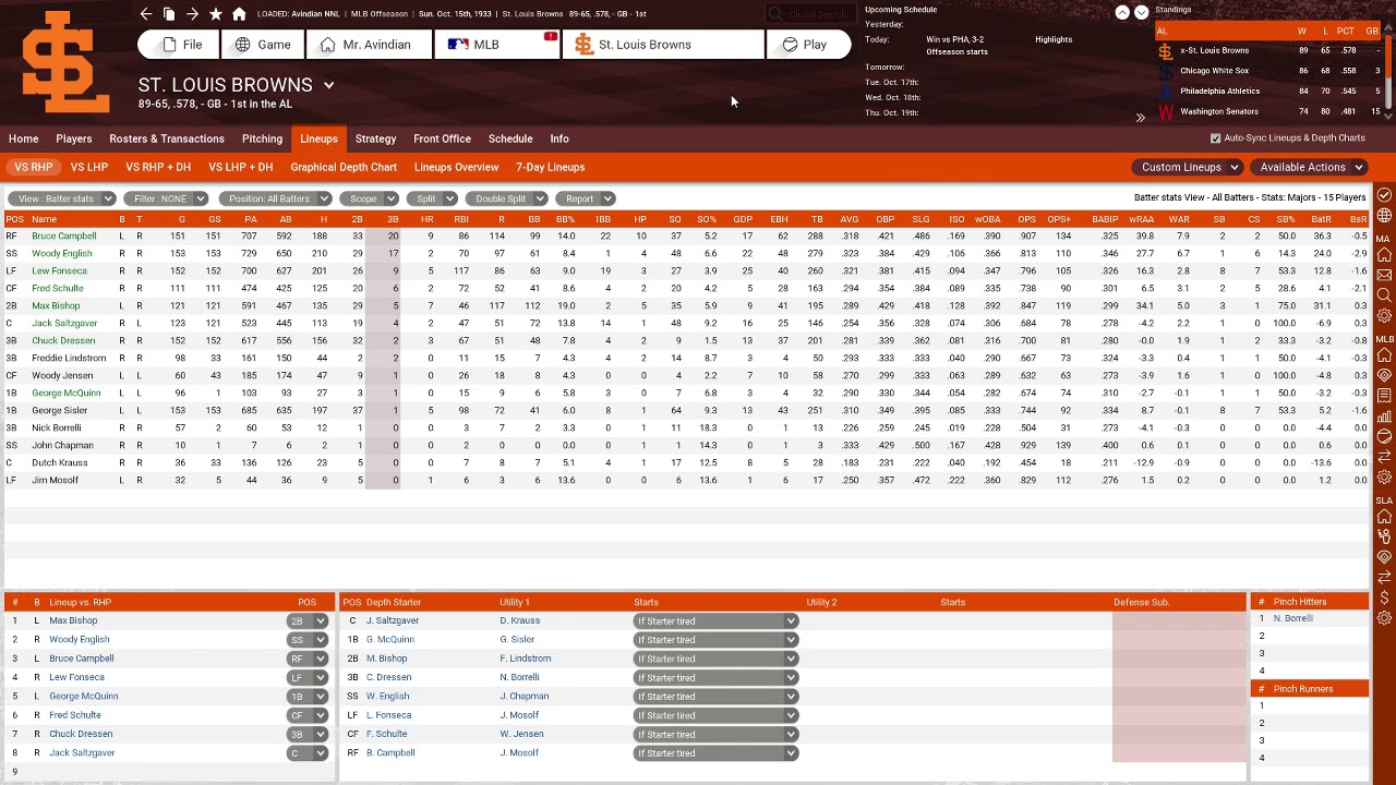 Baseball 201 (featuring OOTP 18): It's all about the stats - YouTube