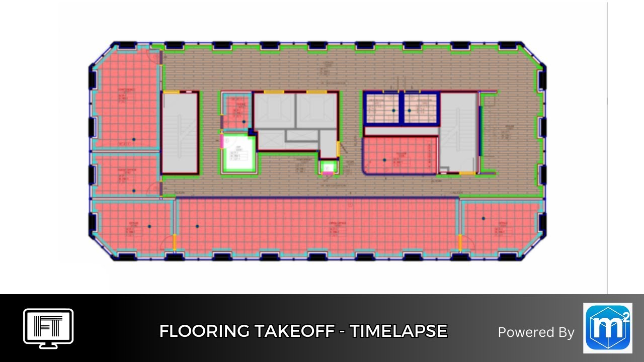 Flooring Takeoff Timelapse | Measure Square - YouTube