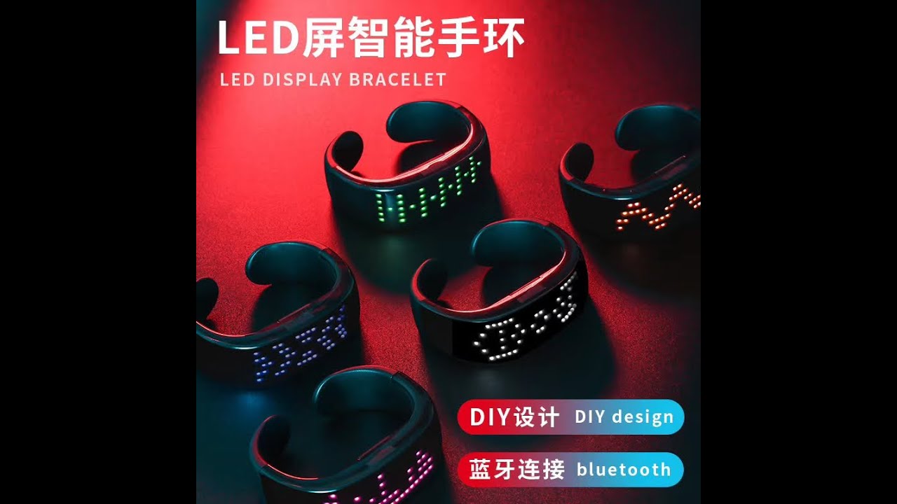 Bluetooth LED Fashion Display Bracelets - This and more at JumboGlow ...