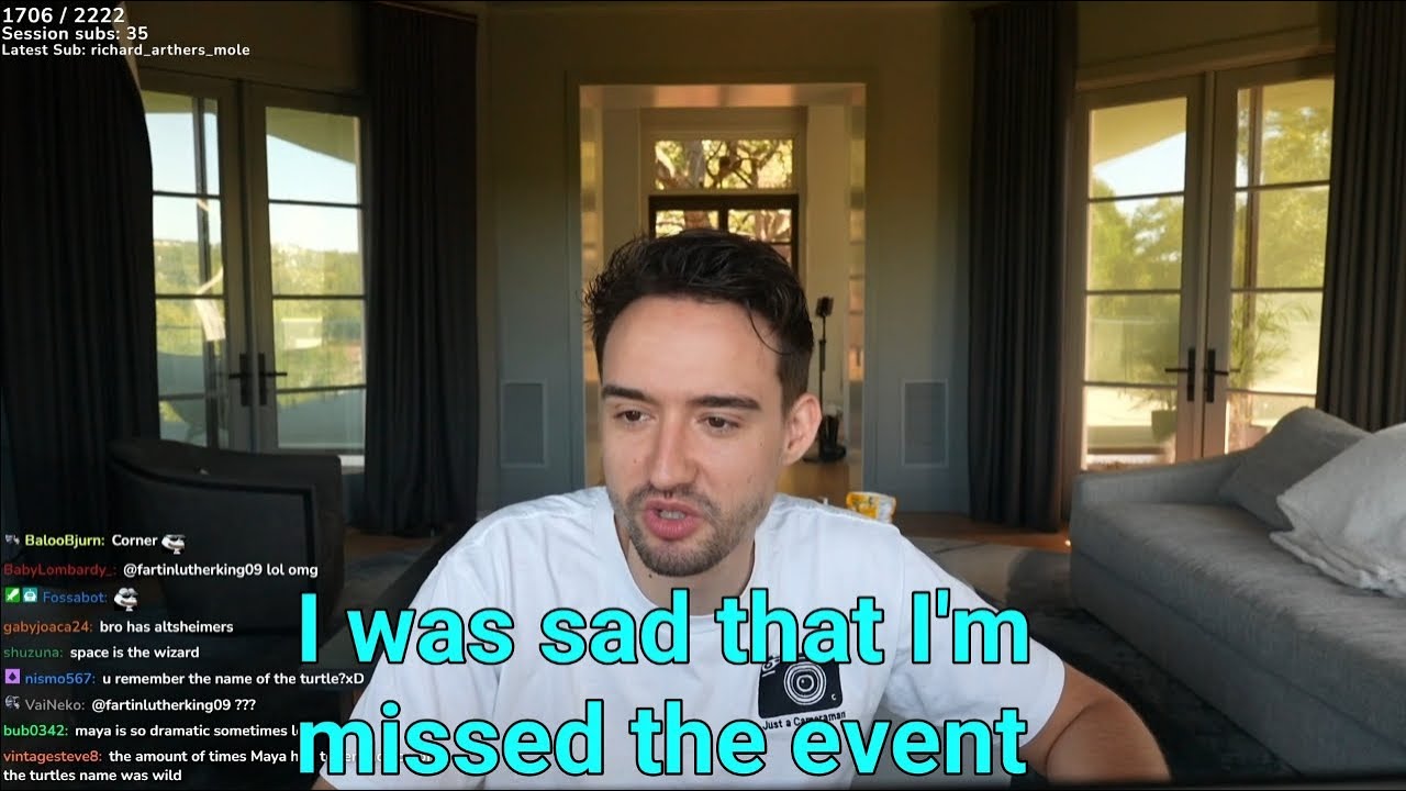 Arther says he's sad because he missed OTK pickleball event - YouTube