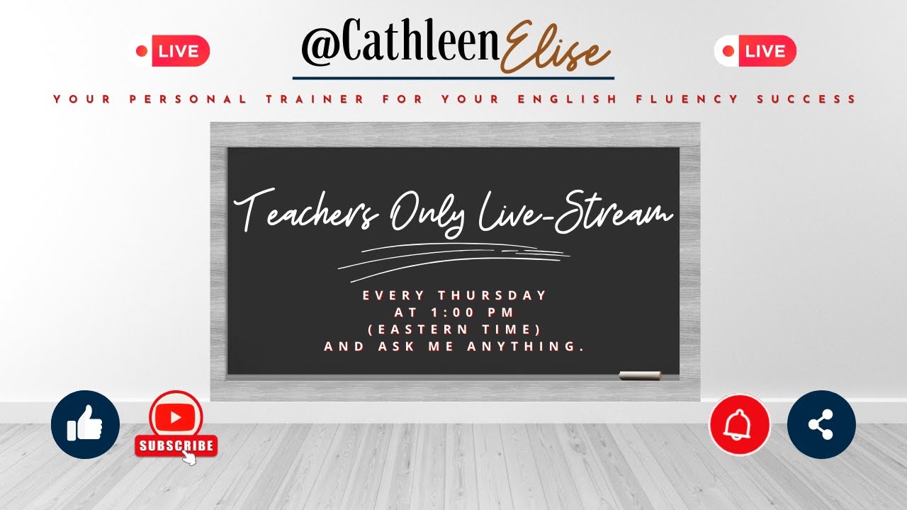 Teachers Only Live Stream Announcement - YouTube