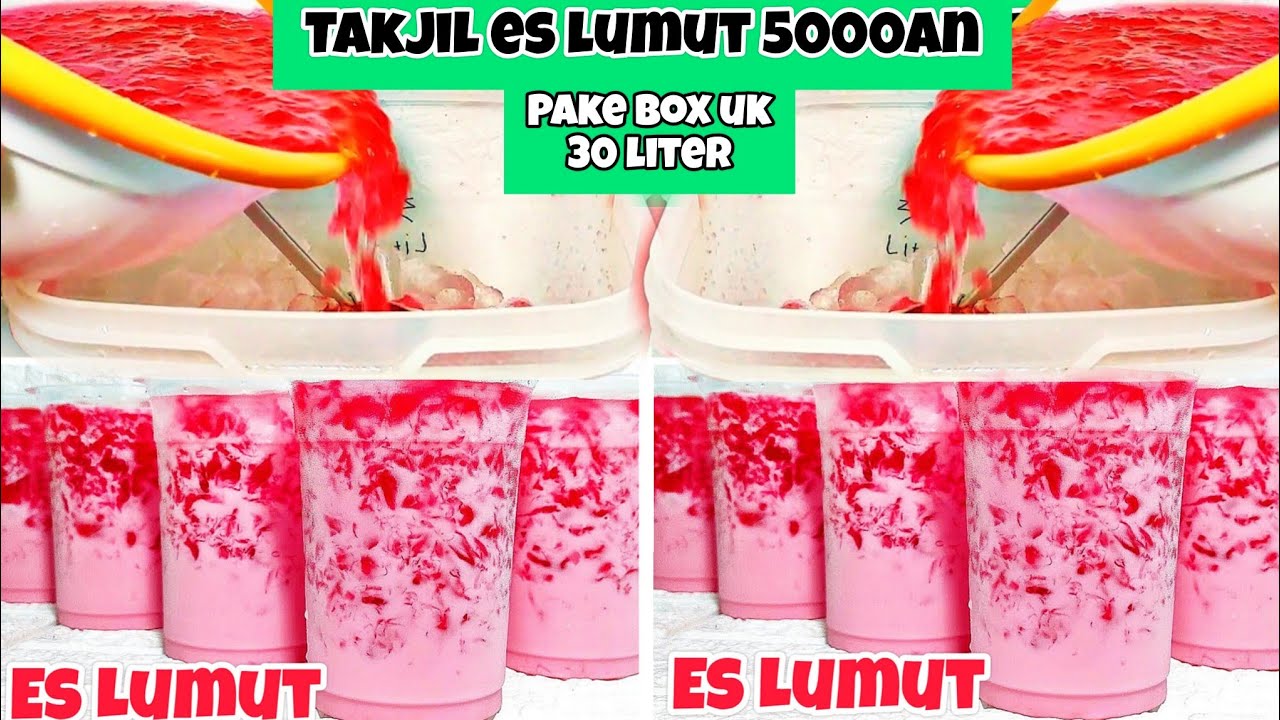 COBA COBA JUALAN TAKJIL ES LUMUT BOX 30 LITER, TERNYATA LARIS MANIS‼ ...