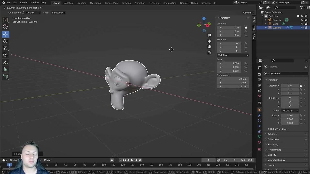 Blender Tutorial - Locking Your Transforms To Prevent Unintentional Editing - YouTube