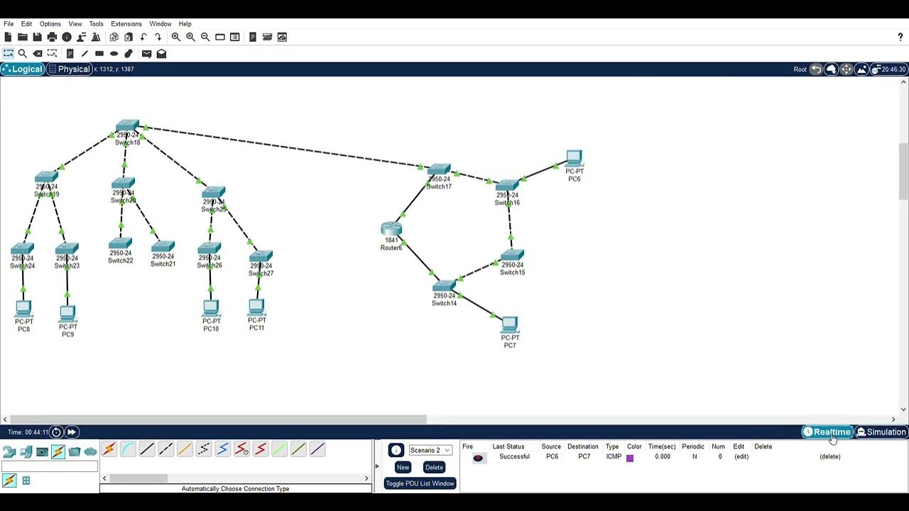 Cisco Packet Tracer Red Mixta (parte 1) - YouTube