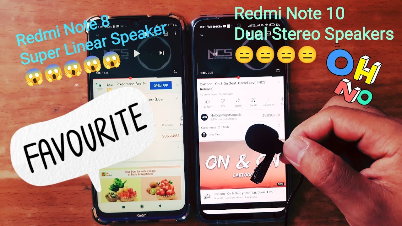 Redmi Note 10 VS Redmi Note 8 Speaker comparison.Super Linear Speaker ...