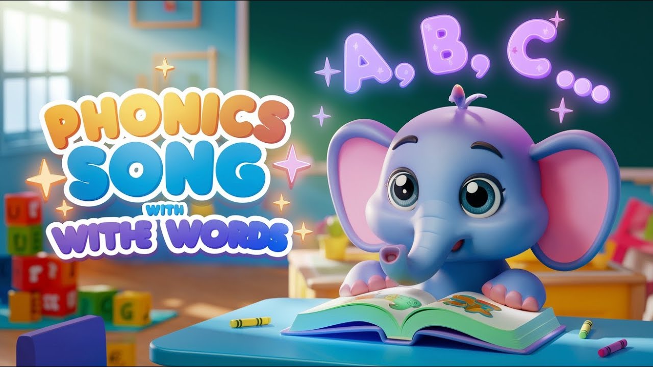Phonics Song with Single Words-ABC Alphabet Songs with Sounds for ...