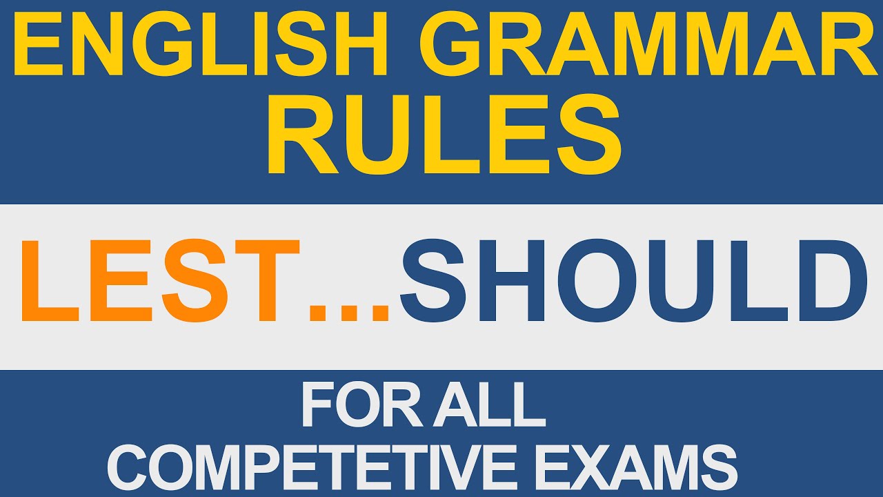 #5 | Use of Lest Should in English | Conjunction in English | EG Rules ...