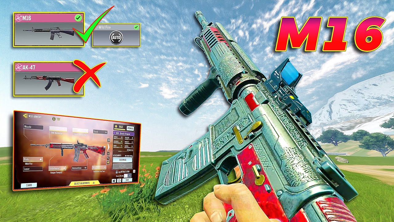 M16 with Wild Fire ( Perk ) is BETTER THAN AK-47 | 28 KILLS USING NEW ...