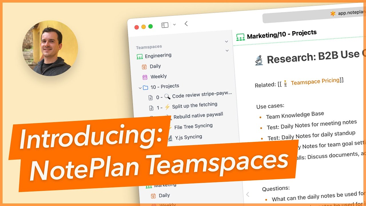 Introducing: NotePlan Teamspaces (and learn how we manage our team ...
