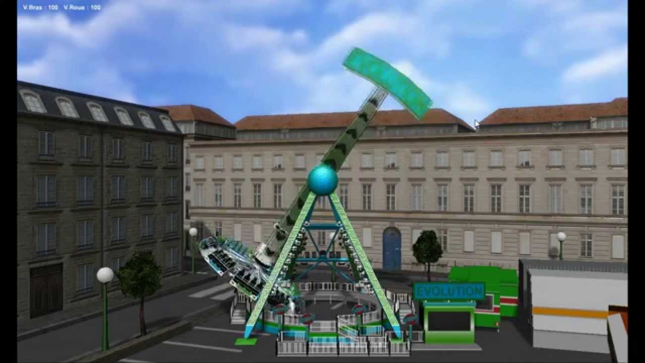 Simulation de manège sur Ride Control ! L'évolution ! - YouTube