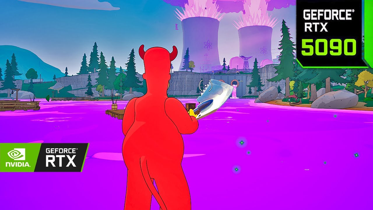 Fortnite *NEW* SIMPSONS SEASON is INSANE | RTX 5090 4K MAX Settings ...