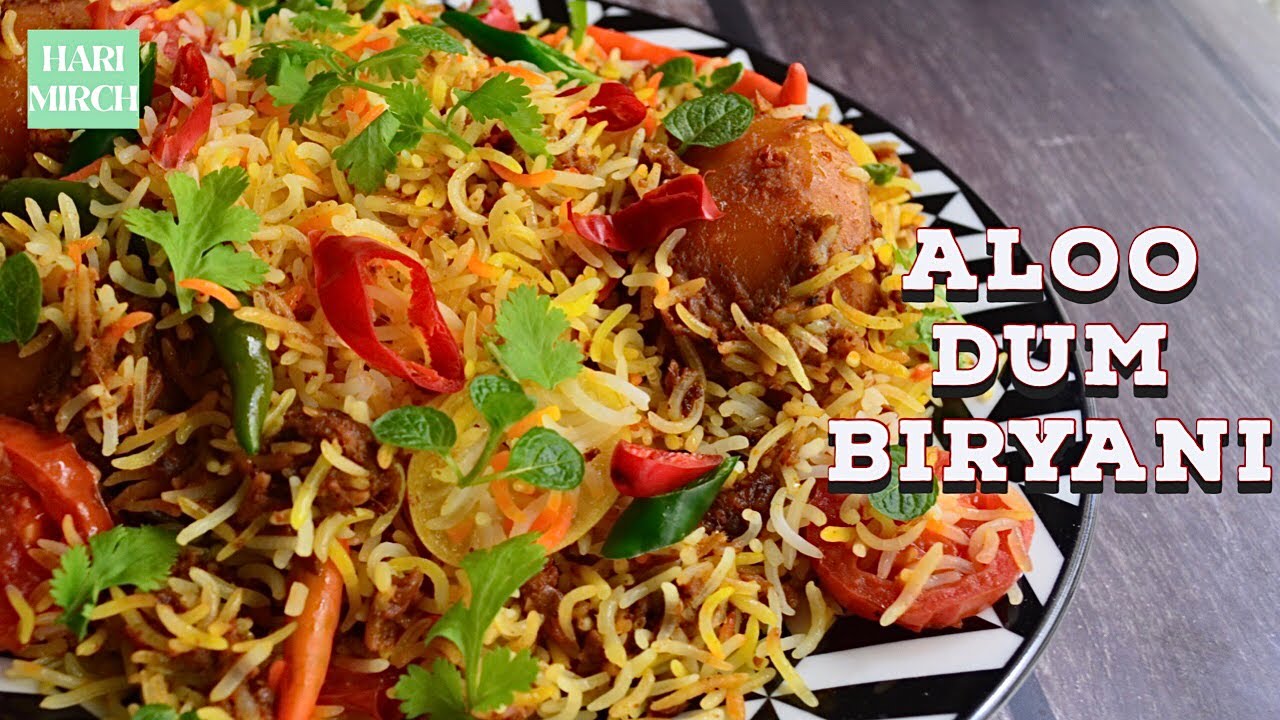 Aloo Dum Biryani Recipe | How To Make Potato Biryani - YouTube