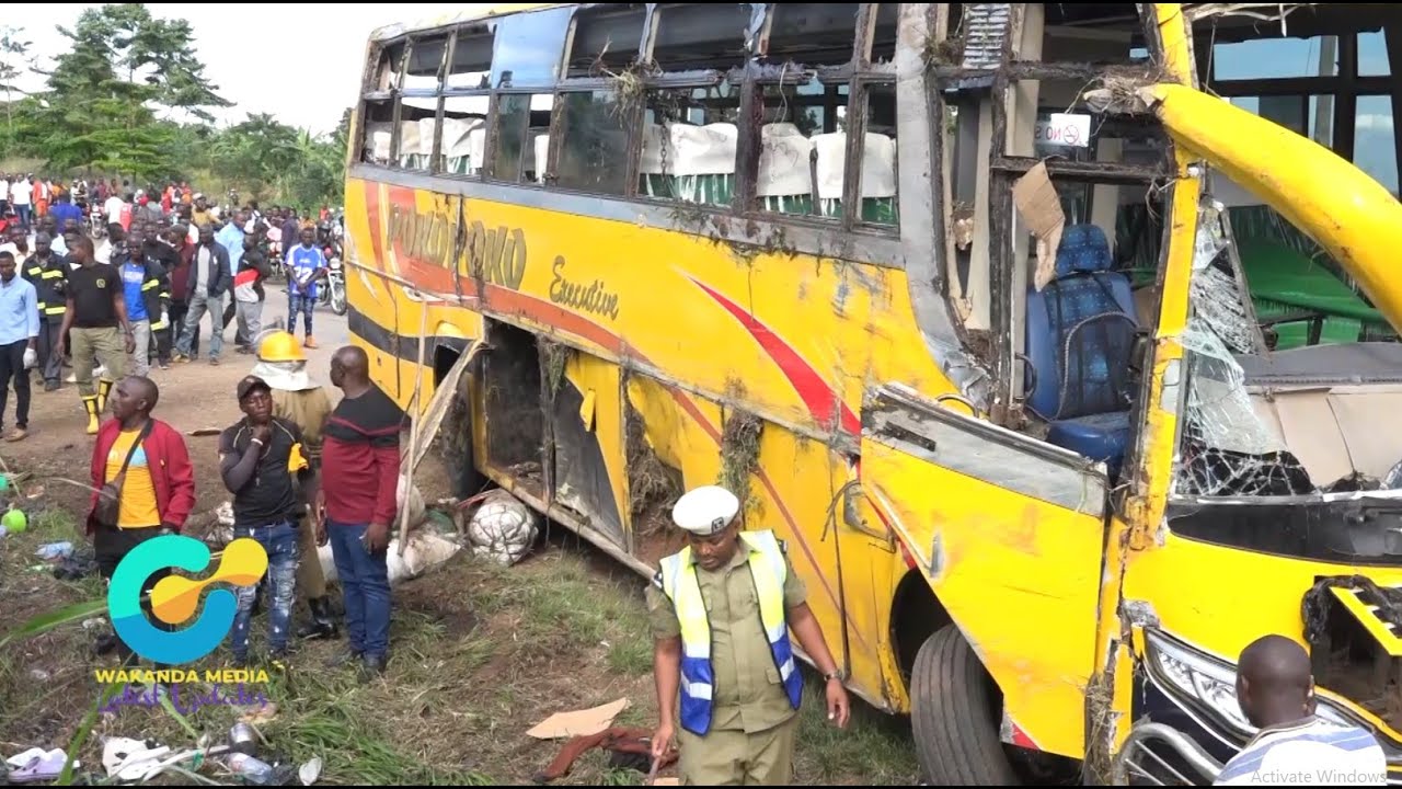 Mubende Bus Tragedy: Pokopoko Bus Overturns, Casualties Reported" - YouTube