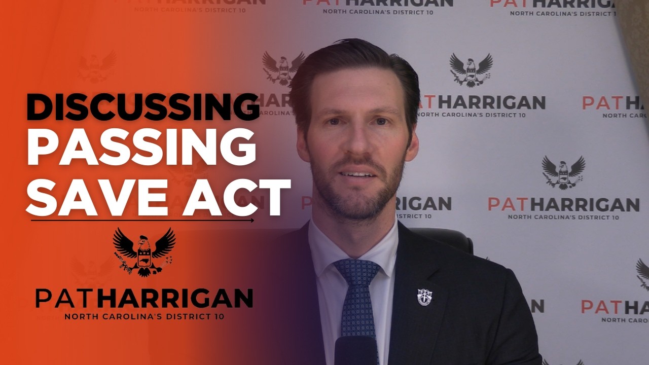 Rep. Pat Harrigan Discusses Passing the SAVE Act - YouTube