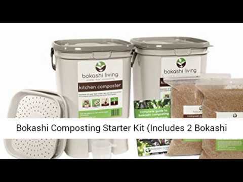 Bokashi Composting Starter Kit Includes 2 Bokashi Bins, 3.5lbs of ...