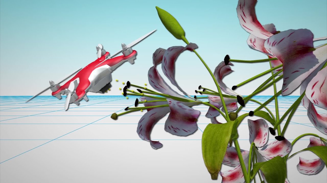 Robot bee designed to help with pollination - YouTube