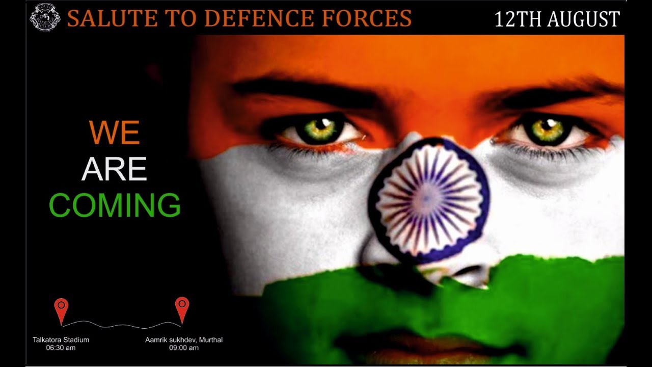 FLAG OFF || SALUTE TO DEFENCE FORCES RIDE || RIDER MSJ - YouTube