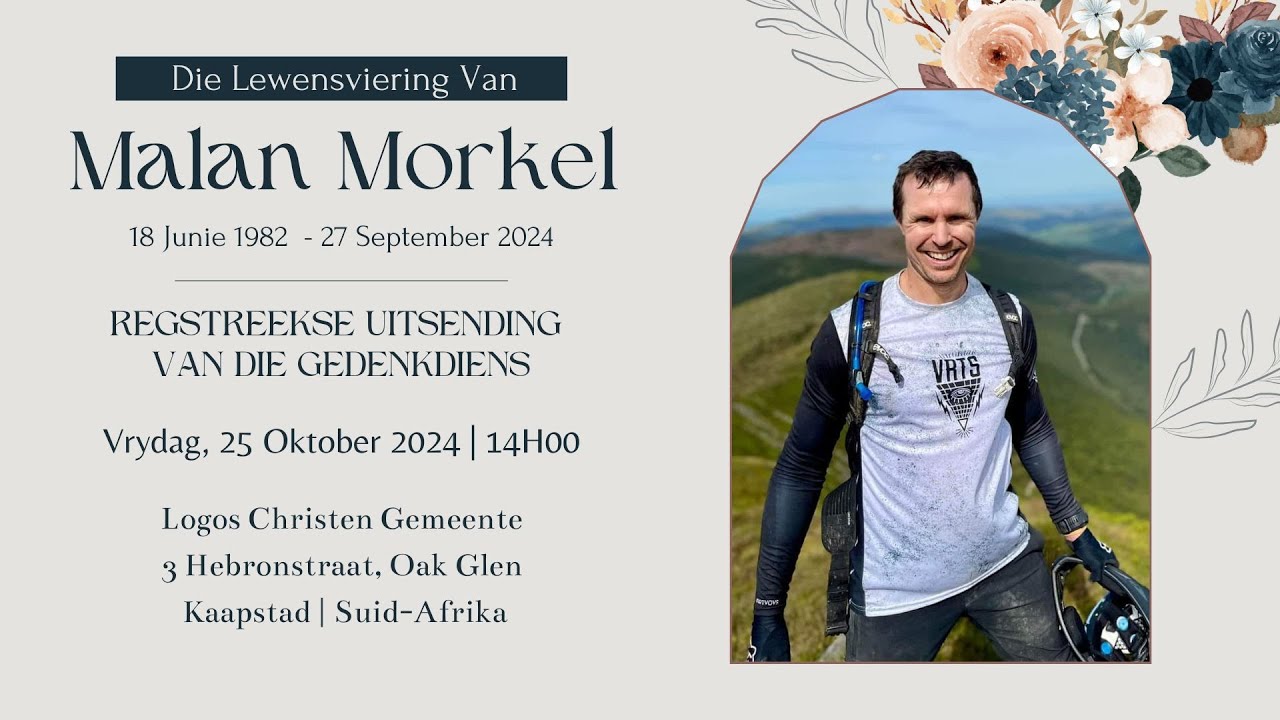 REGSTREEKSE UITSENDING - DIE LEWENSVIERING VAN MALAN MORKEL - VRYDAG ...