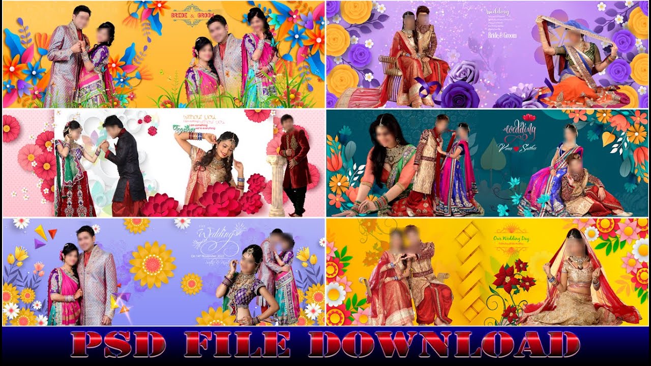 Free wedding Art templates Psd 2022 psd Alayam 106 Album - YouTube