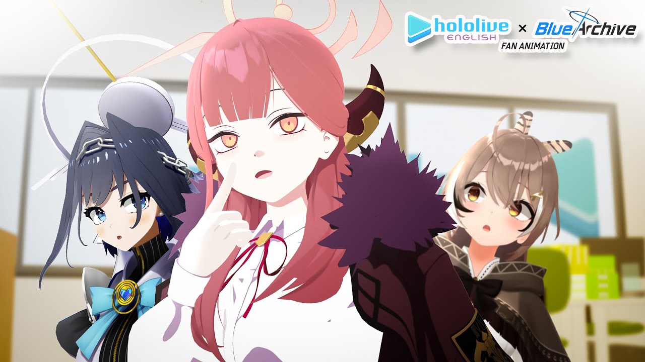 #1 Is this Our New Base?【HololiveEN x Blue Archive Fan Animation】 - YouTube