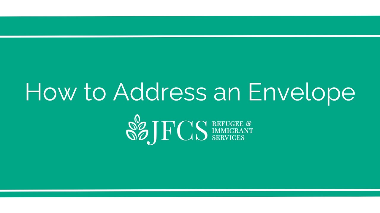 How to Address an Envelope - English Translation - YouTube