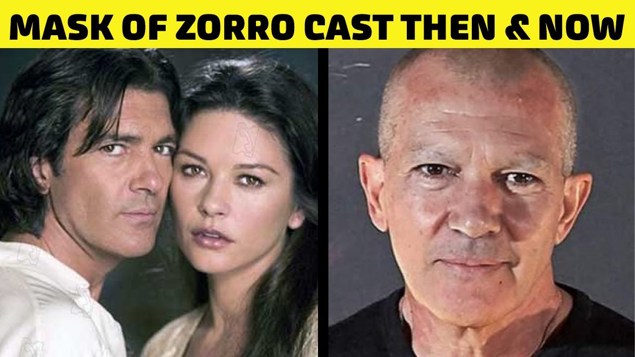 The Mask of Zorro Cast Then and Now - YouTube