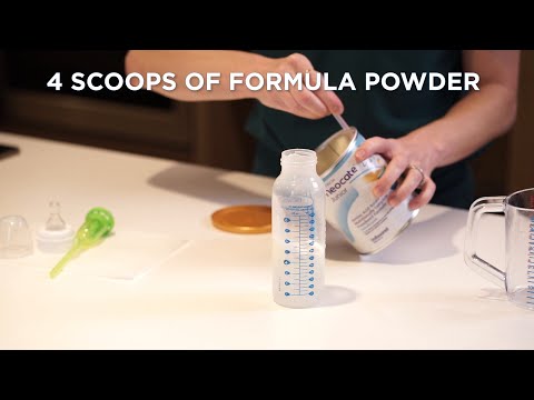 How to mix Neocate Junior formula to 30 calories per ounce