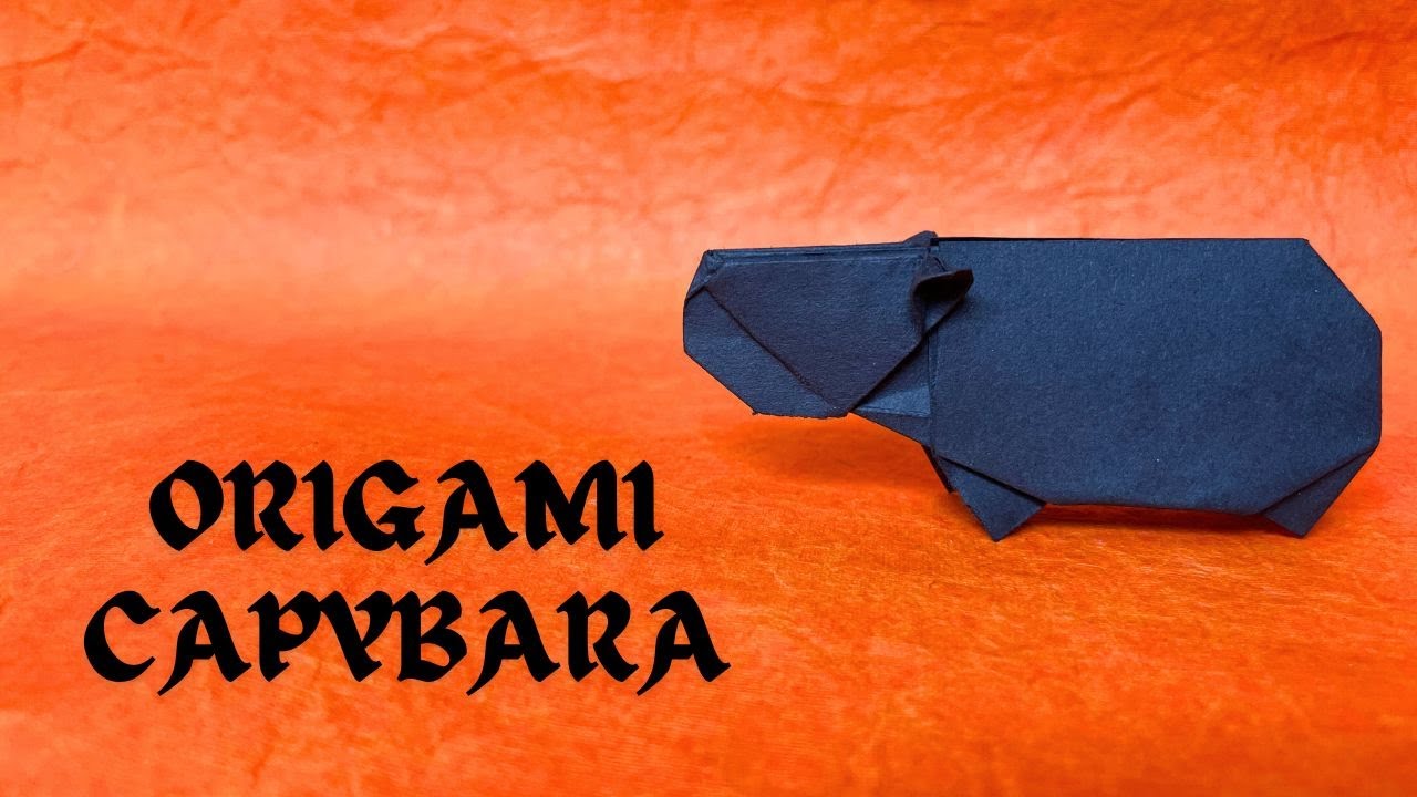 Easy Origami Black Capybara | How To Make Paper Capybara | Origami in ...