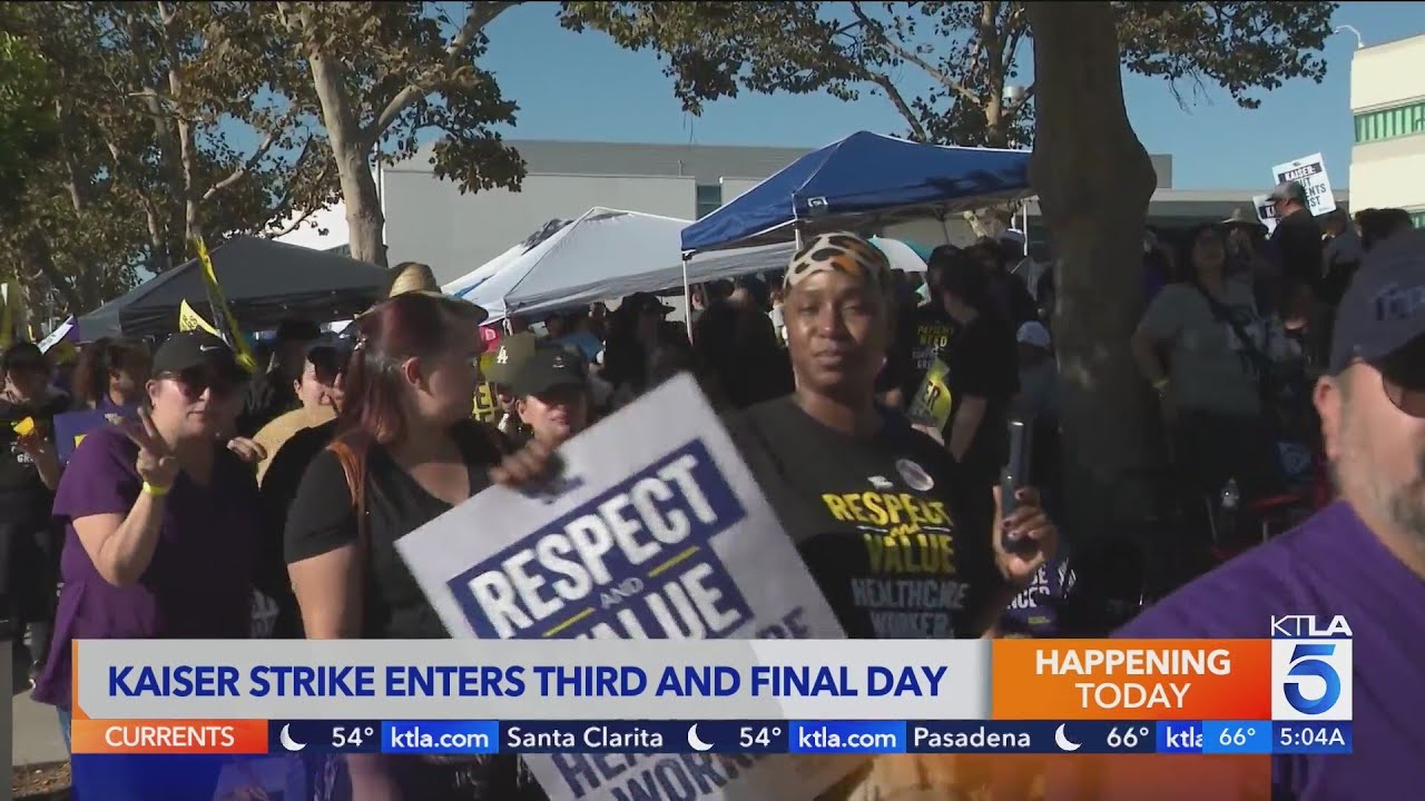 Kaiser strike enters 3rd and final day but sides are still far apart ...