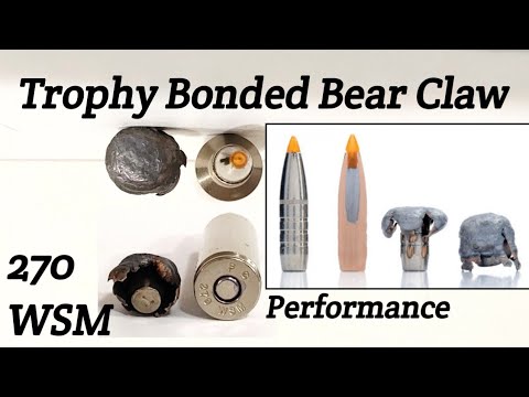 Bullet Recovery, Trophy Bonded Bear Claw, 270 WSM - YouTube