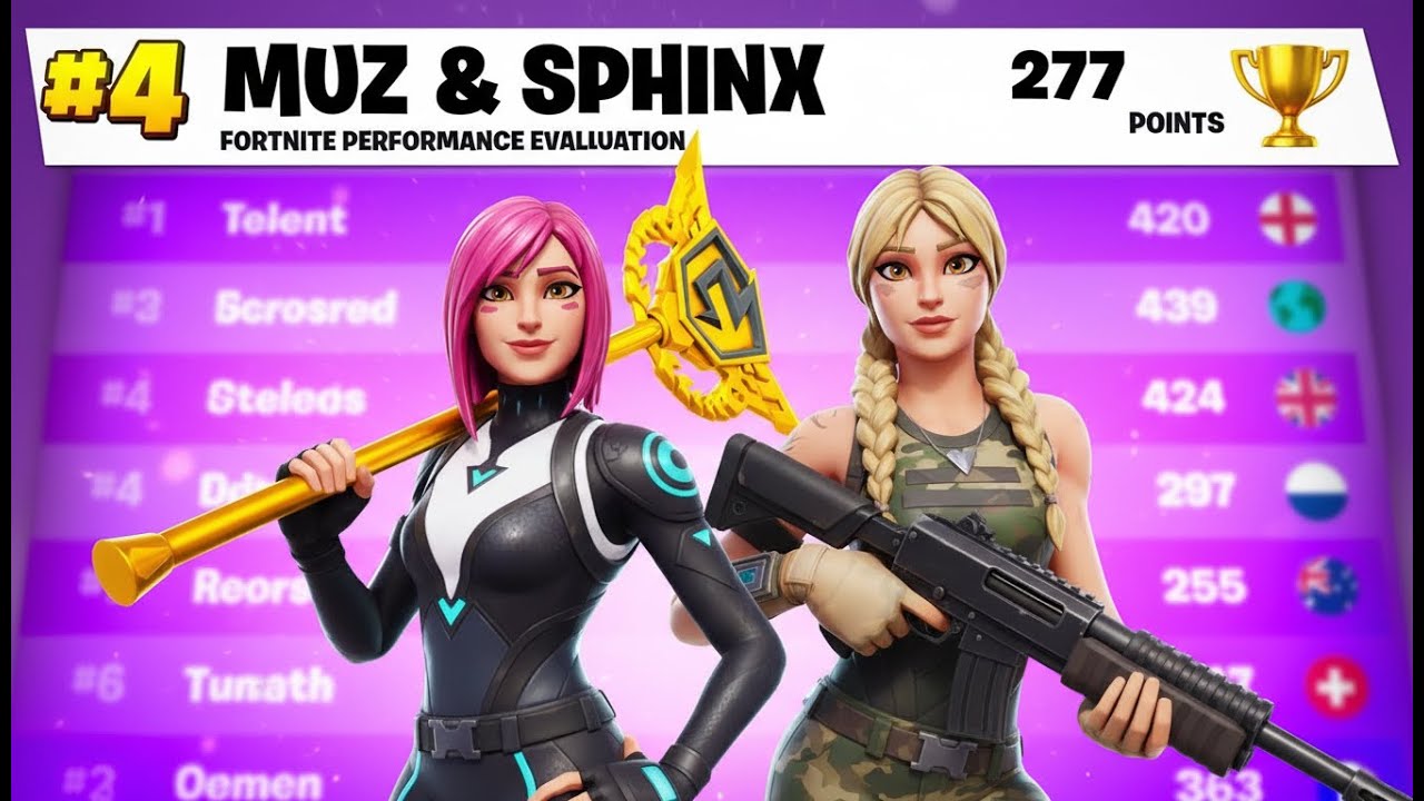 How Muz Placed #4 in Fortnite Performance Evaluation (Full Gameplay ...