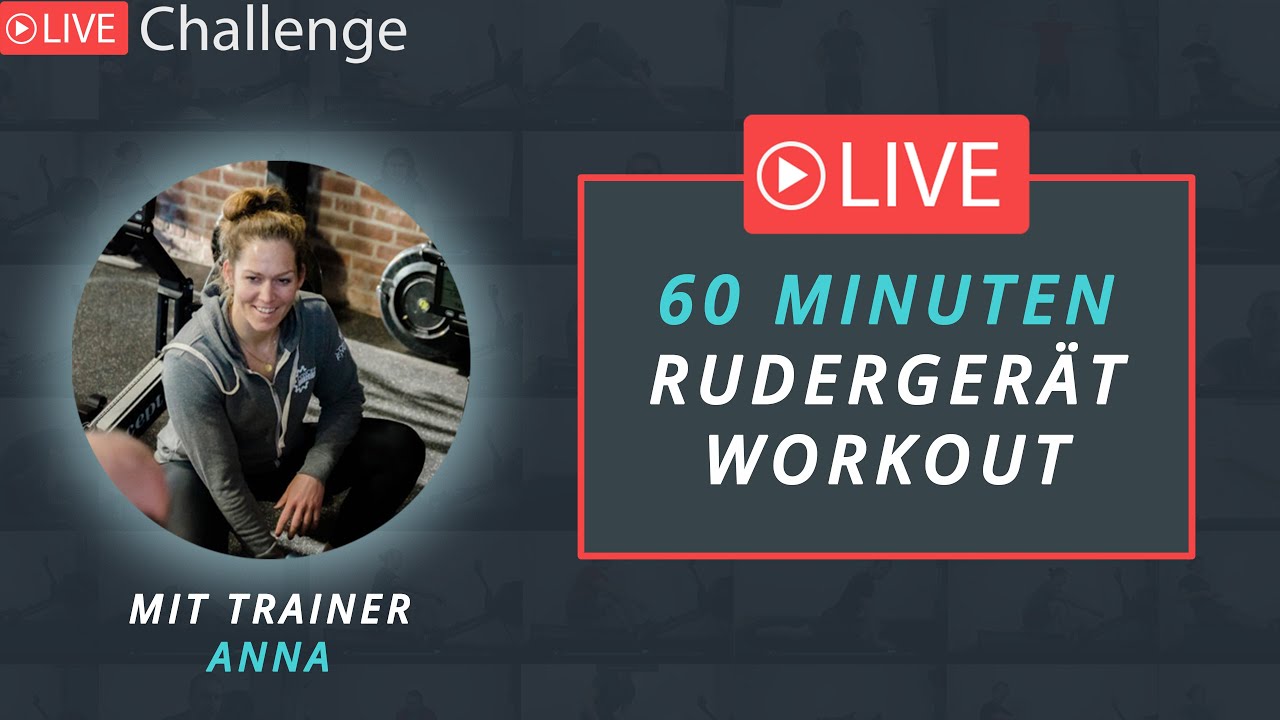 RUDERGERÄT | Power Workout mit Trainer Anna - YouTube