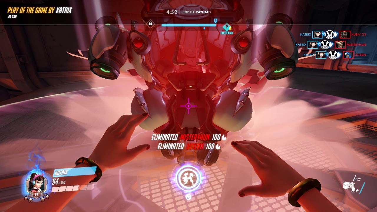 Katrix - Overwatch - TheKatrix - POTG - DVa - Triple Kill - YouTube