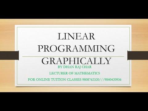 Linear Programing Problem Graphically Part-1 - YouTube