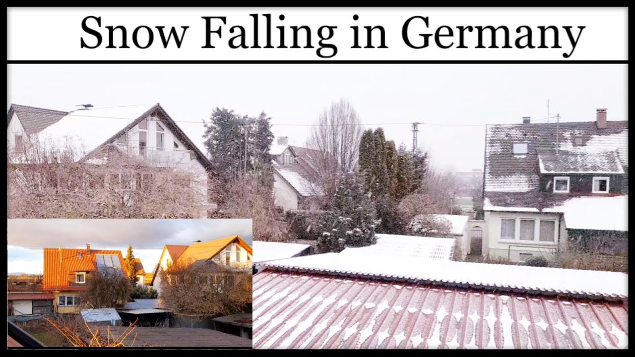 Snow of Winter|Sunset view in Germany | Sudden Climate Change Summer to ...