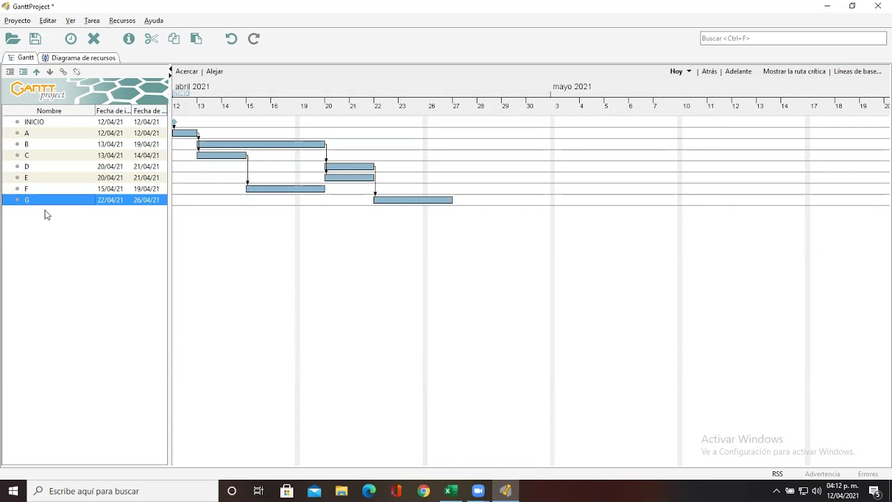 Como utilizar el software GanttProject - YouTube