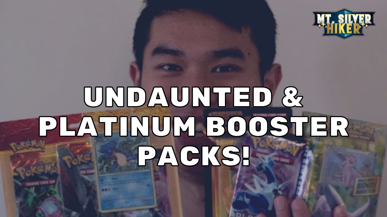 POKEMON HGSS UNDAUNTED & PLATINUM BOOSTER PACKS! - YouTube