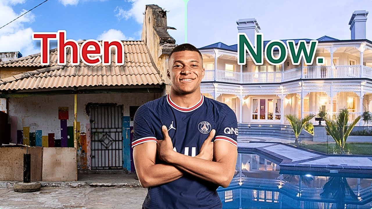 Top 10 Footballers Houses - Then and Now | Messi, Haaland, Mbappe ...