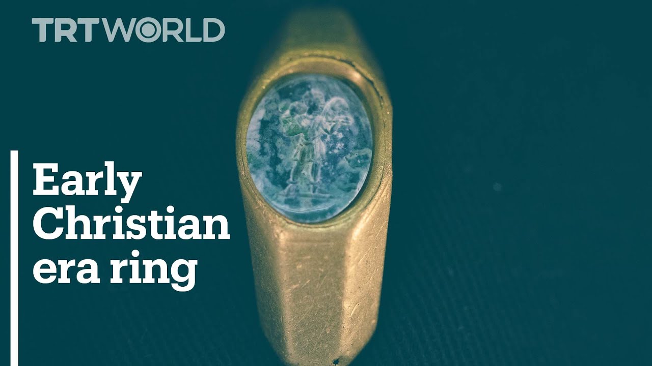 Roman-era ring with an early Christian symbol for Jesus found in ...
