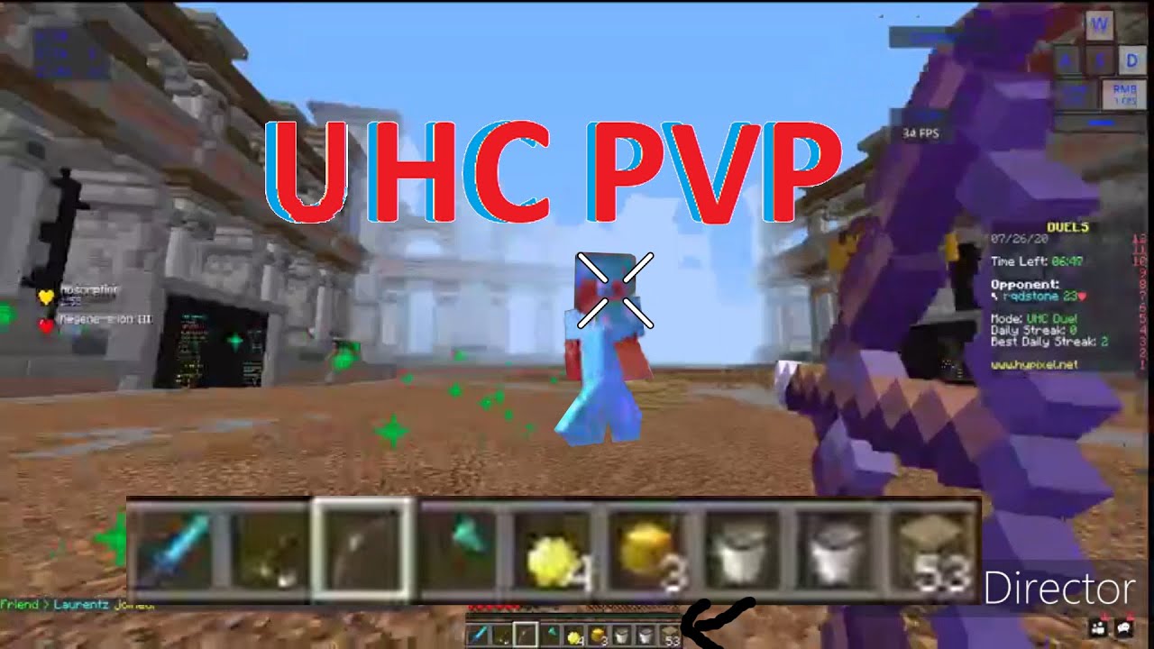 MOST INSANE UHC PVP 1V1 IN MINECRAFT - YouTube