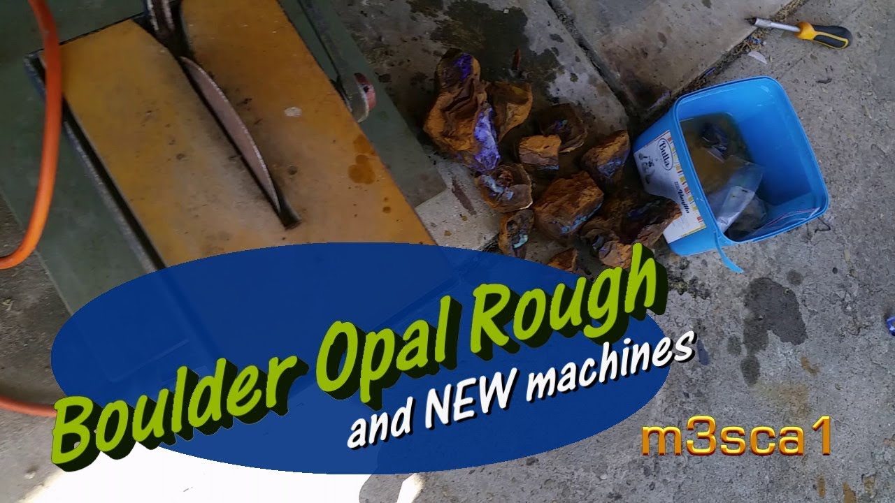 BOULDER Opal & Cutting machines... - YouTube