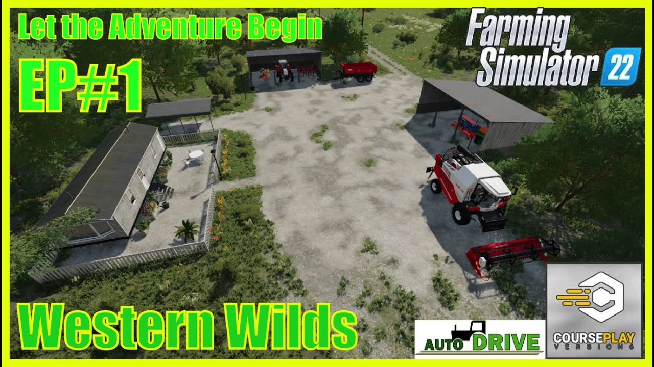 Brand New Begins! LETS GO! | FS22 Western Wilds EP#1 | Mowing Grass ...