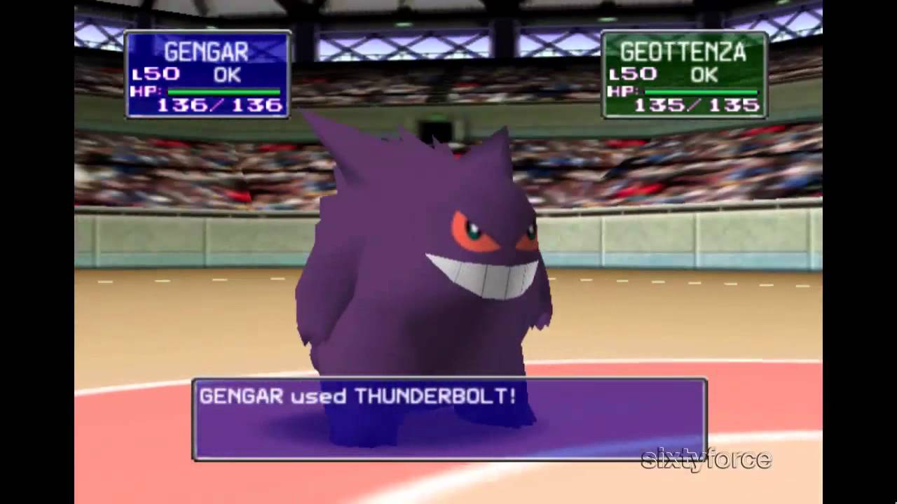 Pokemon Stadium - Gengar vs Slowpoke - YouTube