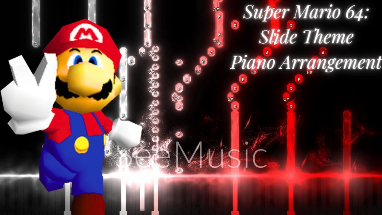 Super Mario 64: Slide Theme Piano Arrangement - YouTube