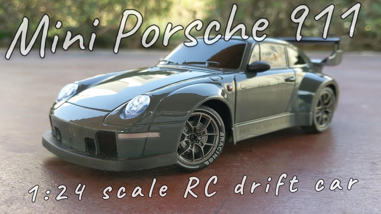 Mini 1:24 scale Porsche 993 RC drift car from TEMU unboxing and review ...