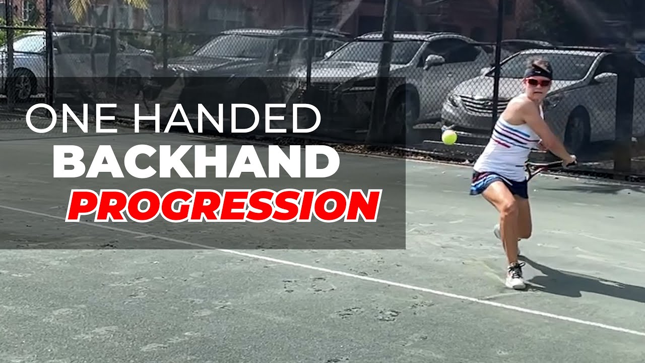 LEARN how to hit a ONE handed BACKHAND - YouTube
