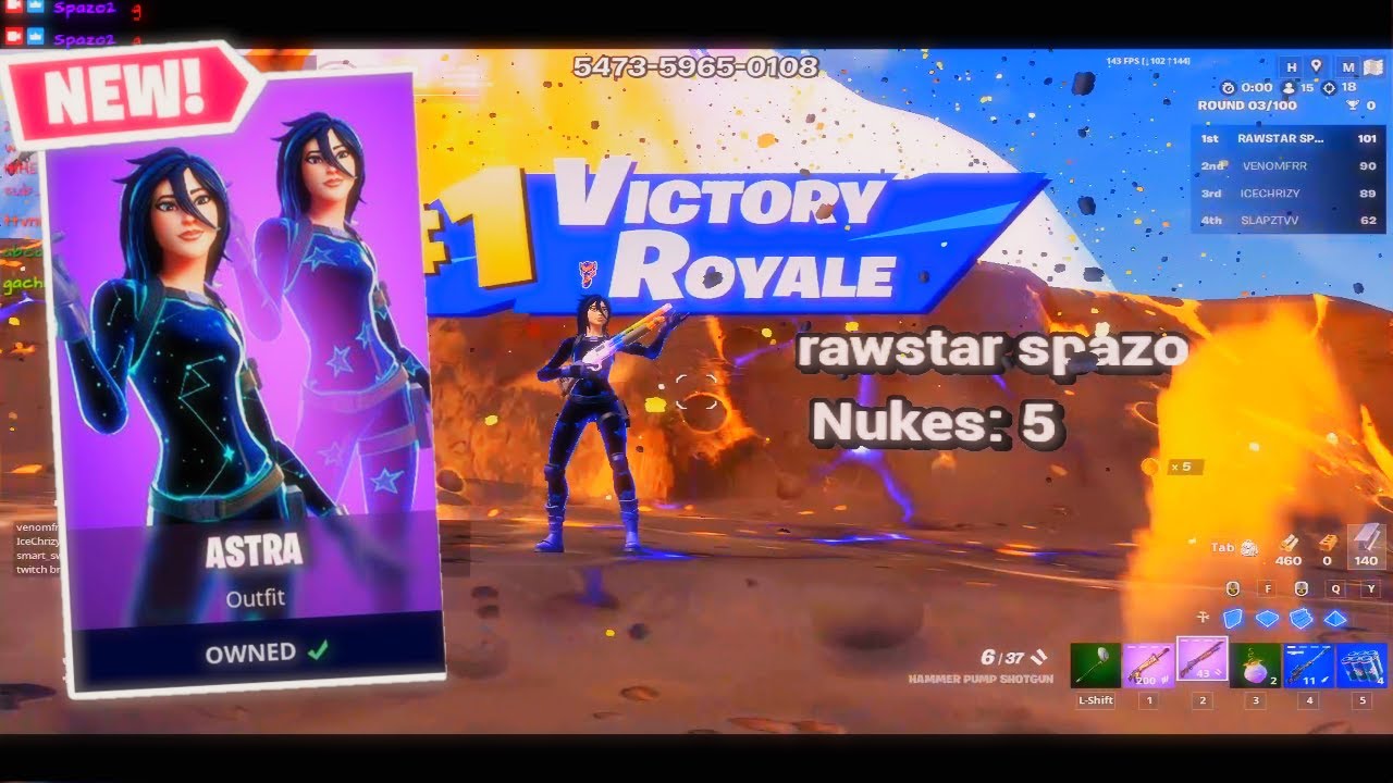 Spazo 2 Goes Crazy In Forever Zone Wars After Buying Astra Fortnite ...