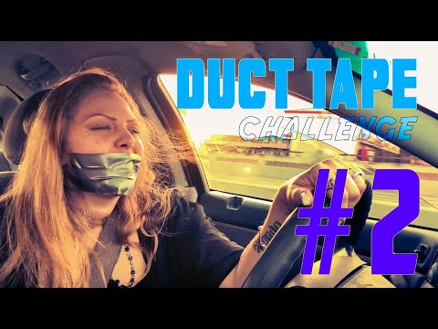 DUCT TAPE CHALLENGE #2: Driving Around with Her Mouth Taped Shut - YouTube