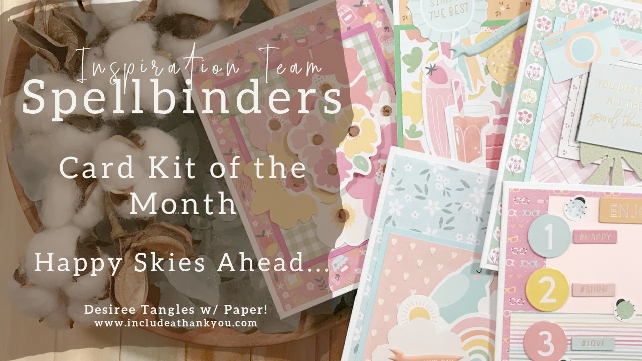 8 Cards - 1 Kit + Reveal! | Spellbinders Kit of the Month | Happy Skies ...